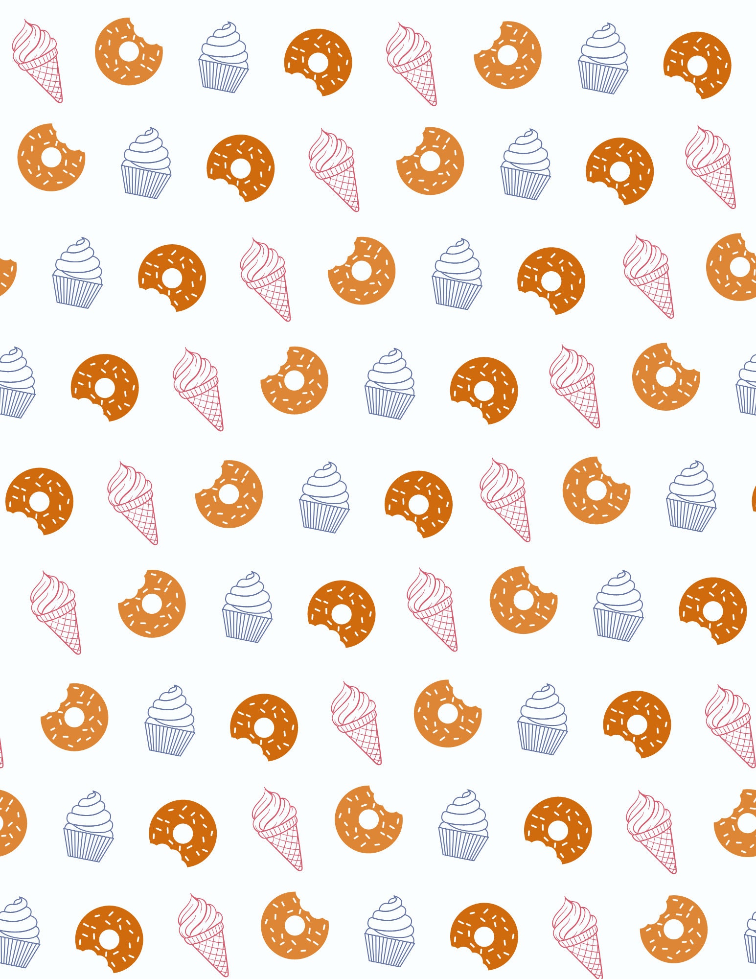 Sweet Treats Paper Pack, Printable Paper Pack, Digital Paper ...