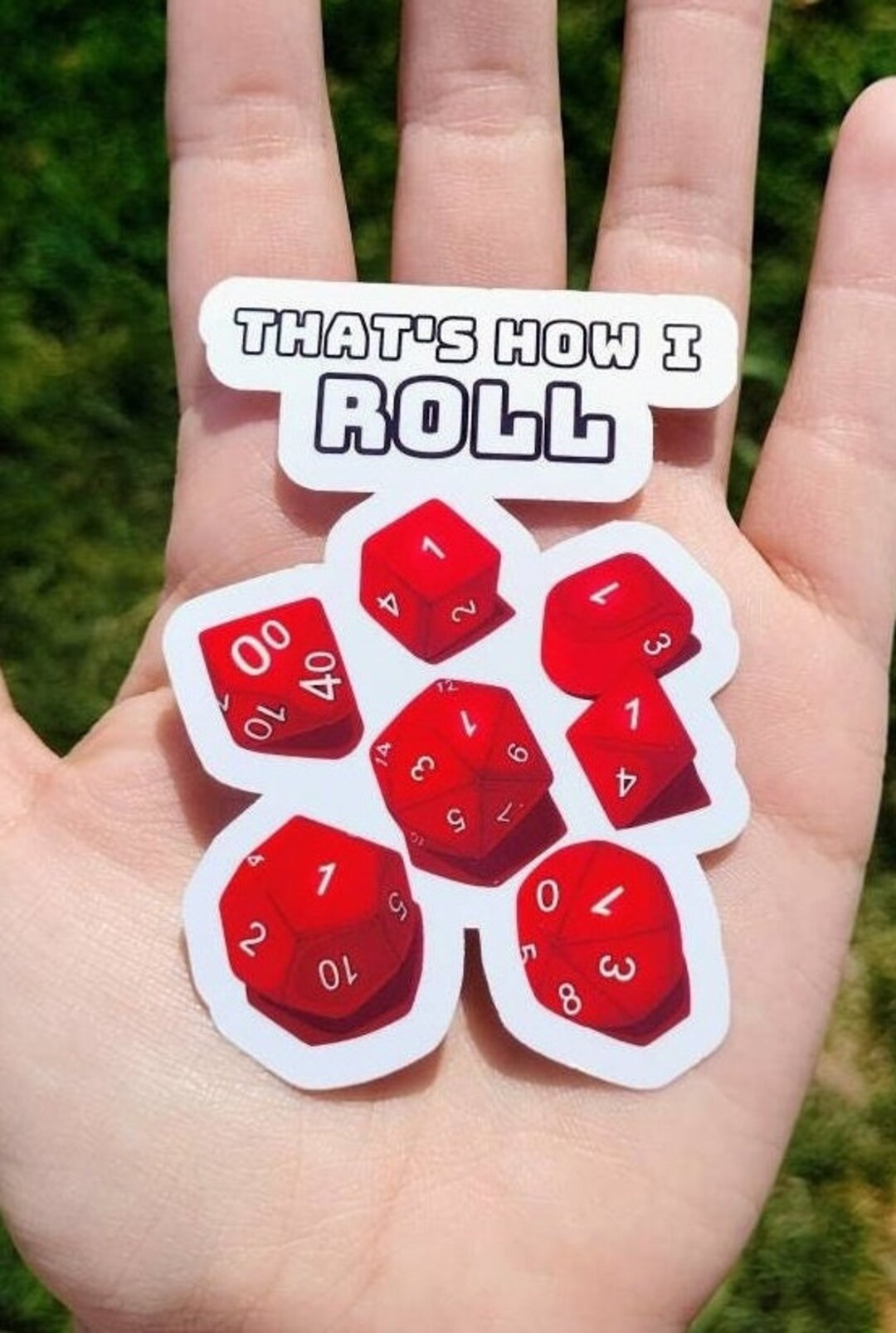 Dungeons and Dragons Dice Stickers that's How I Roll Critical Fail Die ...
