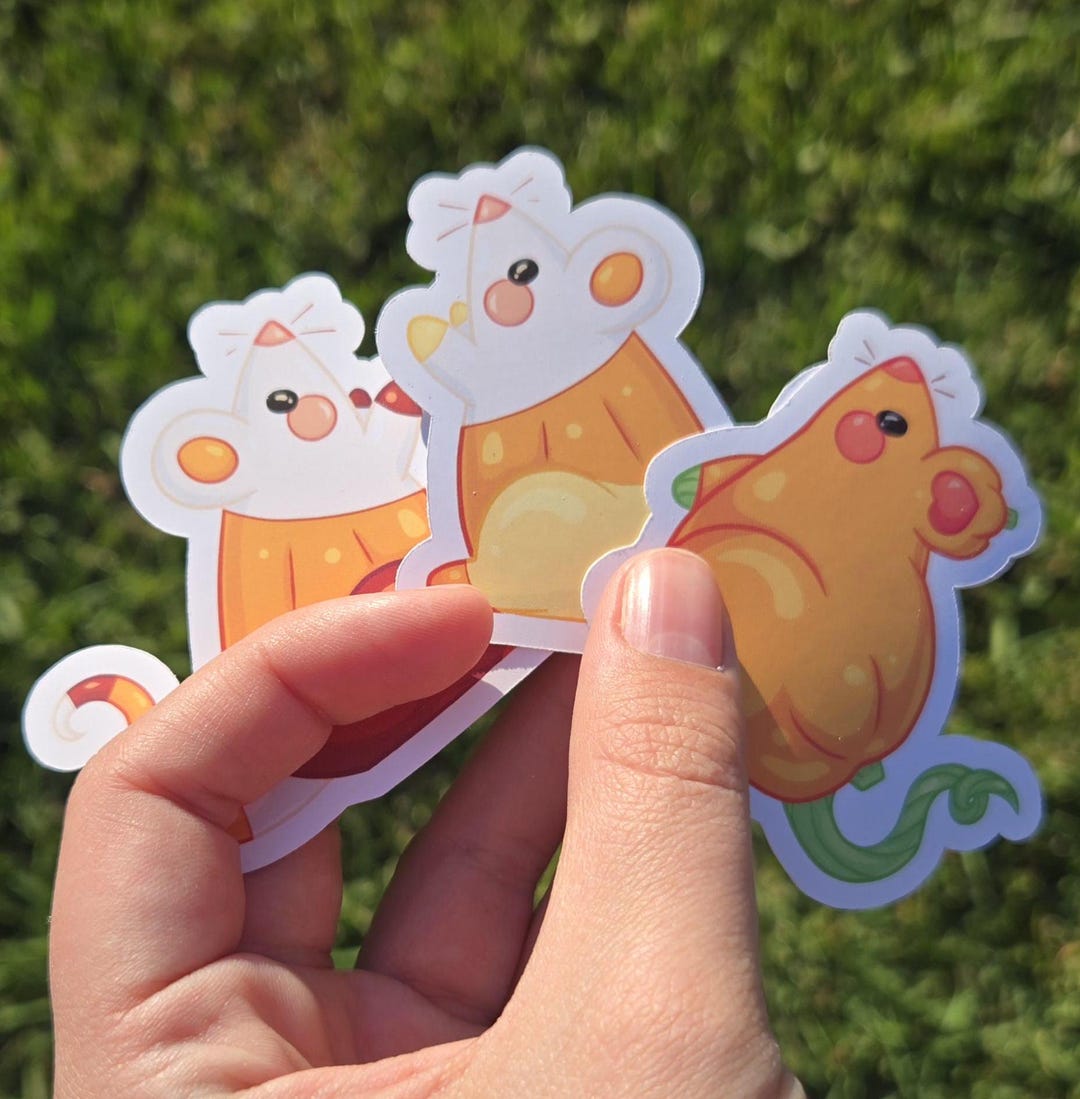 Cute Fall Candy Animal Stickers! Candy Corn Rats and Mallowcreme ...