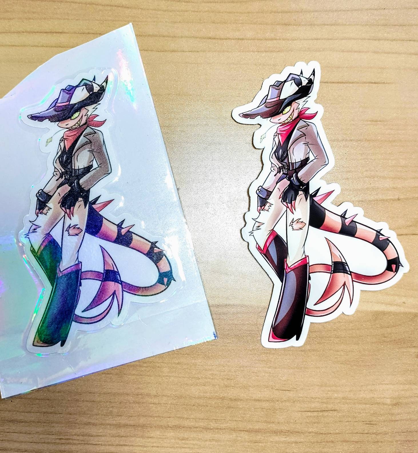 Striker Cowboy Themed Stickers Iridescent or Waterproof - Etsy