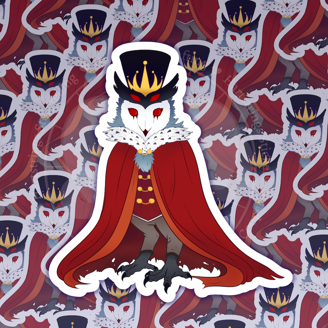 Stolas Sticker Helluva Boss Inspired Fanart Based on the Great Owl ...