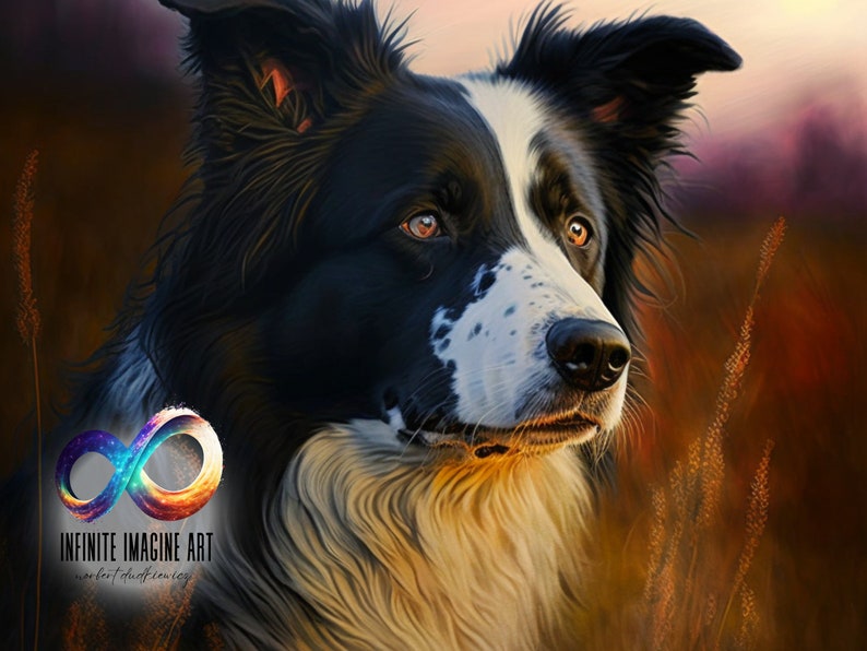 24 Border Collie Art Designs PNG Clipart Bundle Sublimation - Etsy