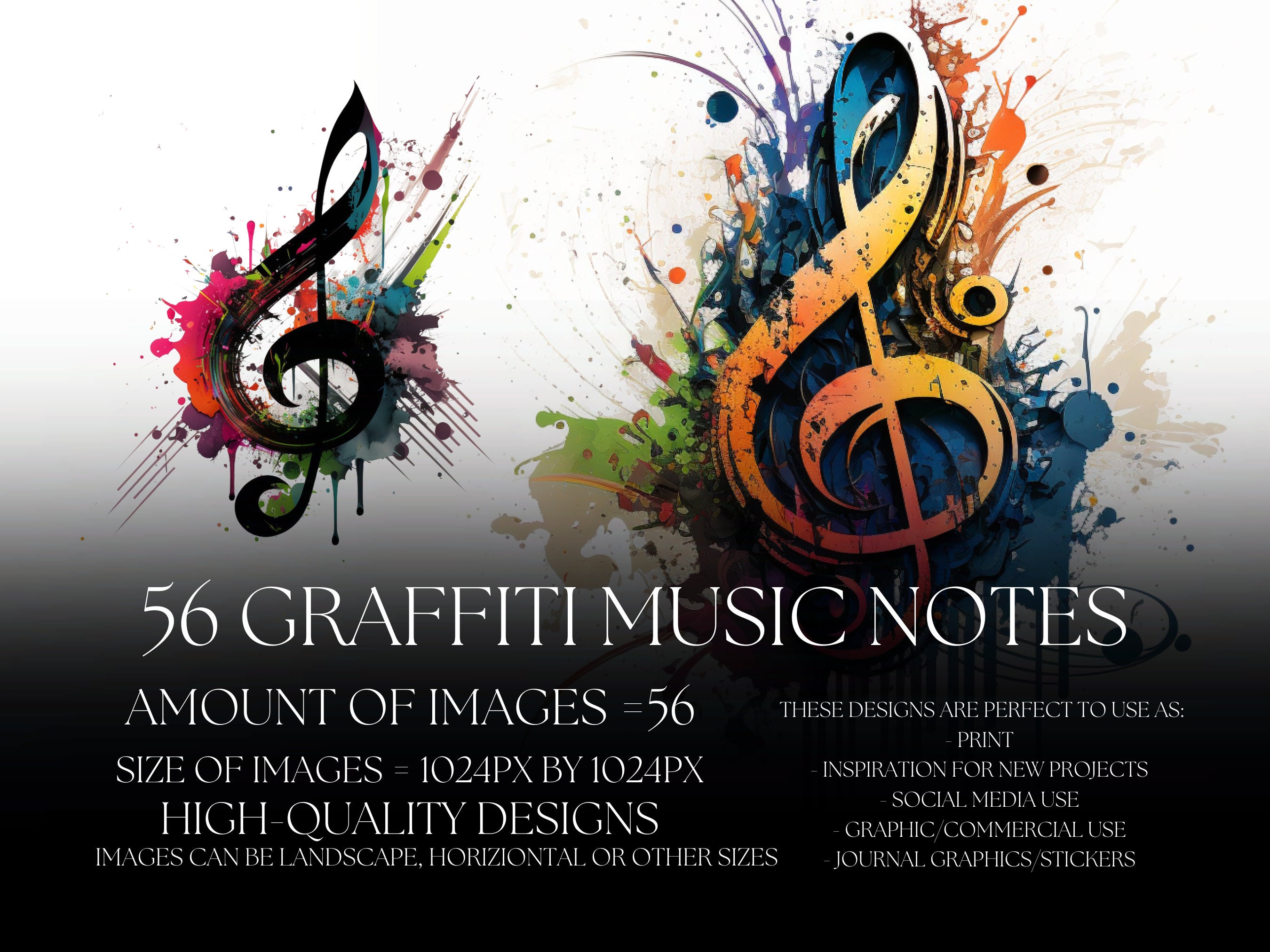 Music Notes Graffiti Png