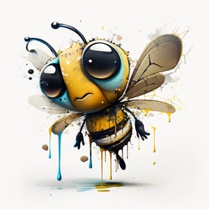 42 Graffiti Bee, PNG Clipart Bundle, Sublimation Print, Graphics Bundle ...