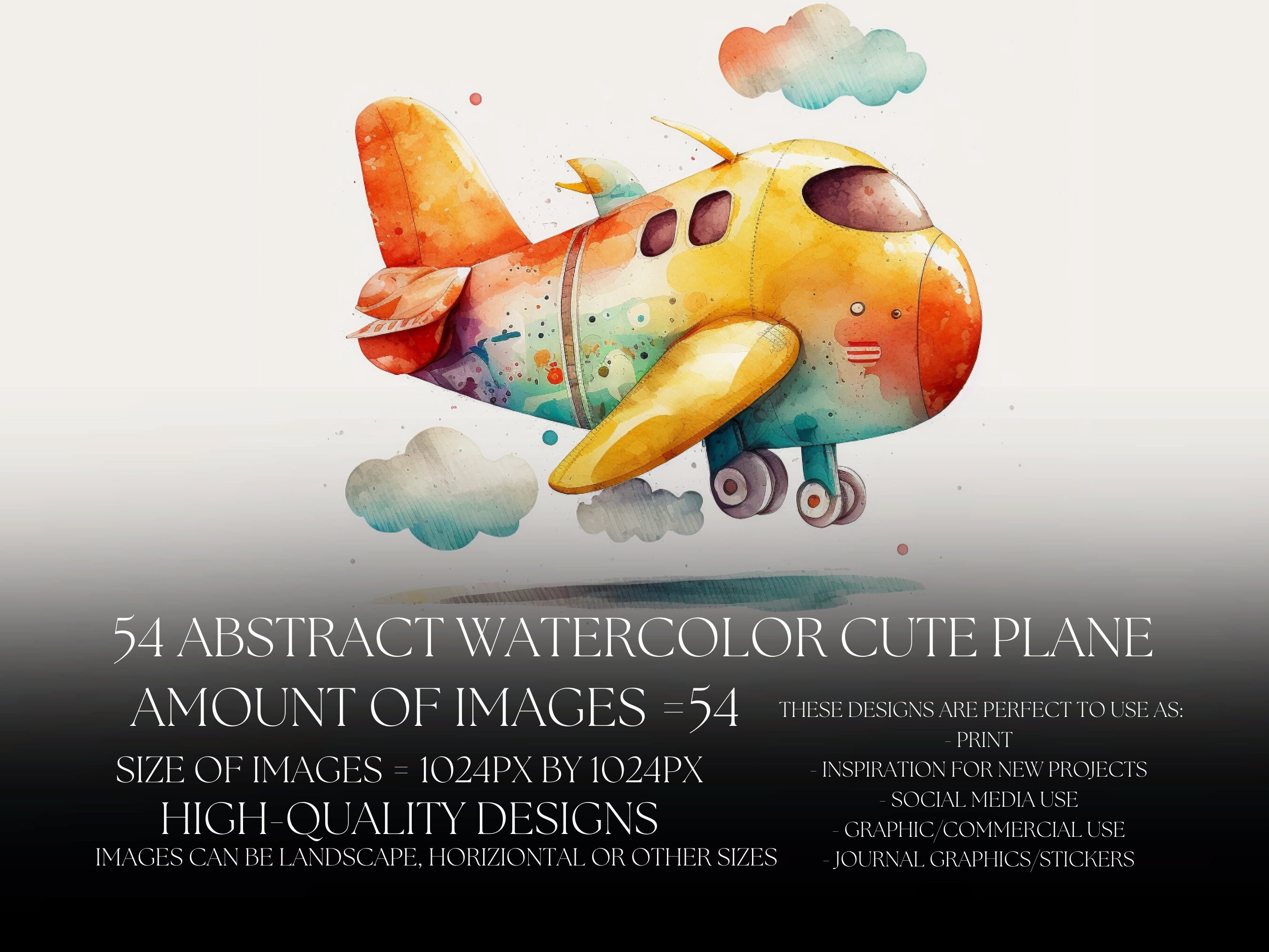 Cute Airplane Png