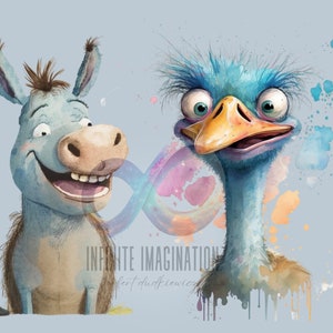 320 Cute Animals Pastel Bundle PART 1, Transparent Backgrounds, PNG ...