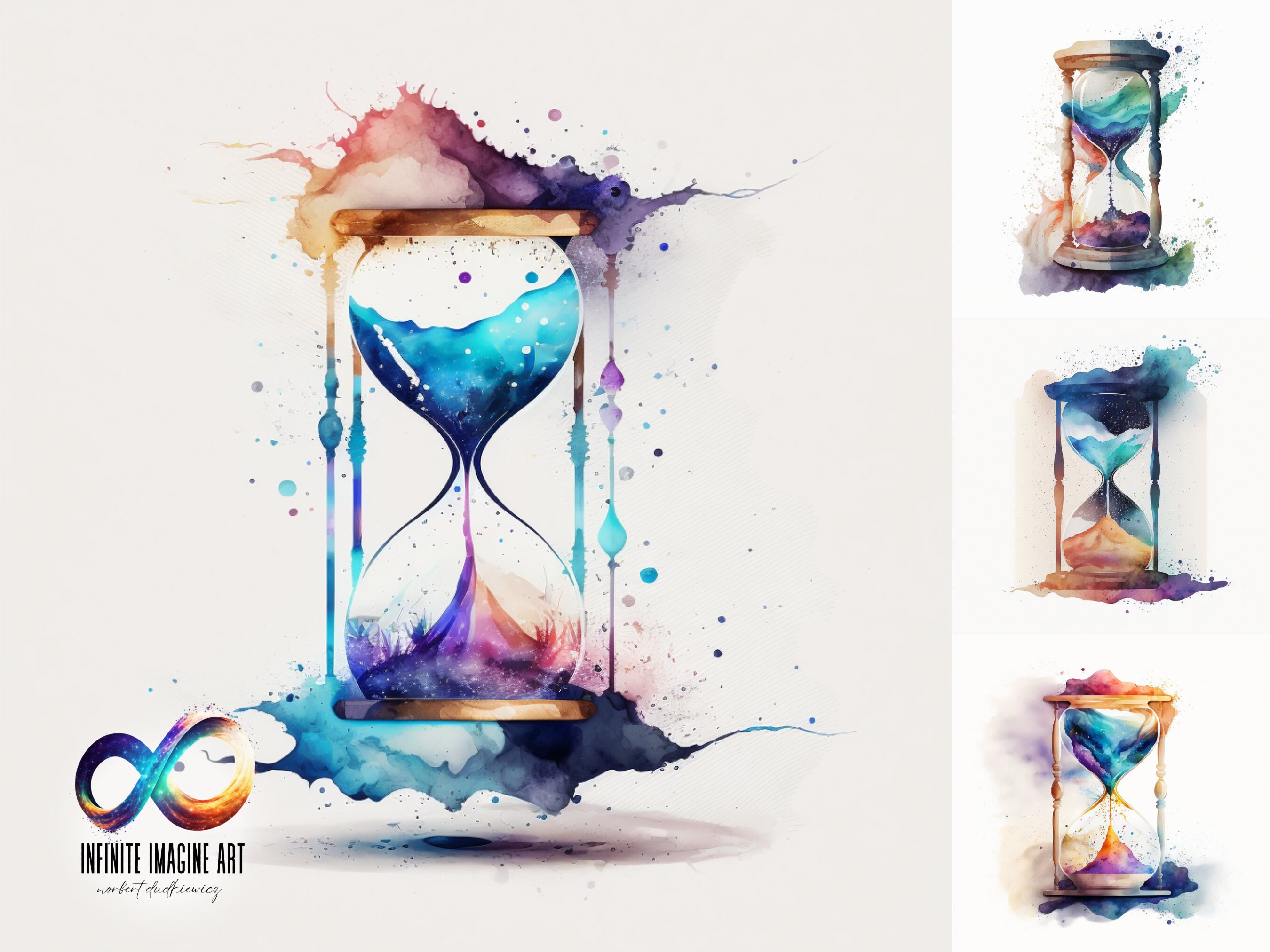 Broken Hourglass Art