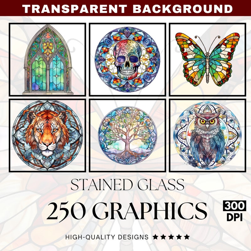 Stained Glass Print - Etsy