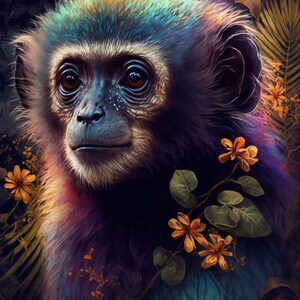 45 EXOTIC MONKEY, PNG Clipart Bundle, Sublimation Print, Graphics ...