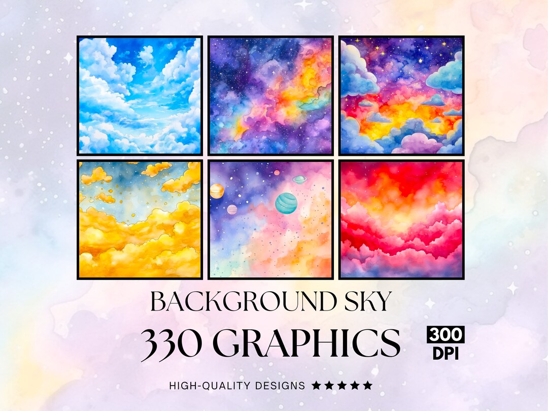 330 Background Sky, Galaxy, Stars Bundle, PNG Clipart Bundle ...