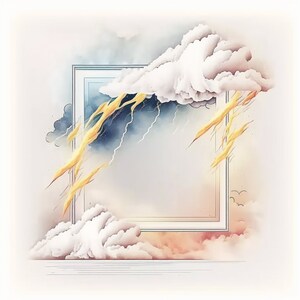 95 Elemental Frames, PNG Clipart Bundle, Sublimation Print, Graphics ...