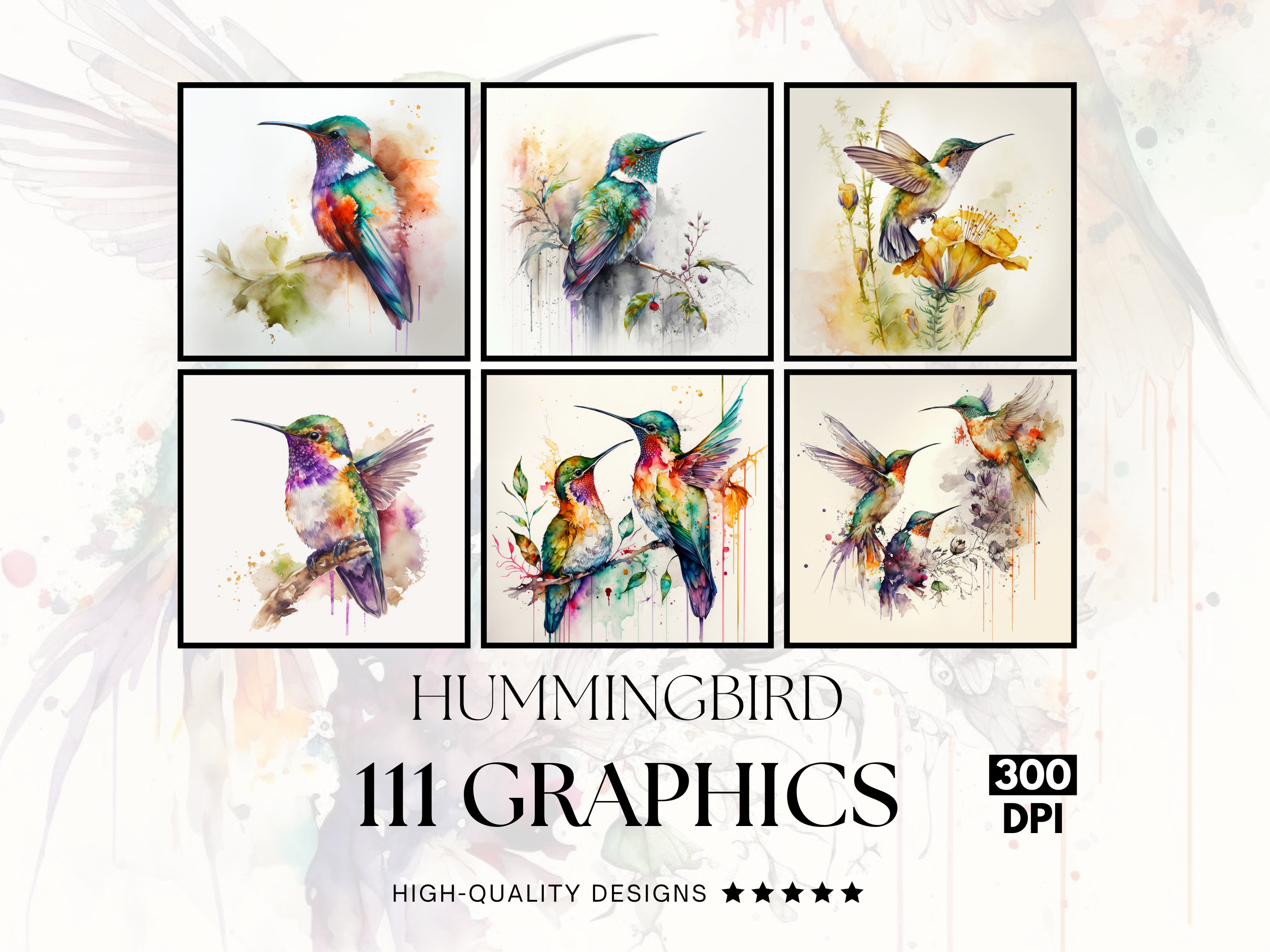 Hummingbirds Graphic Design