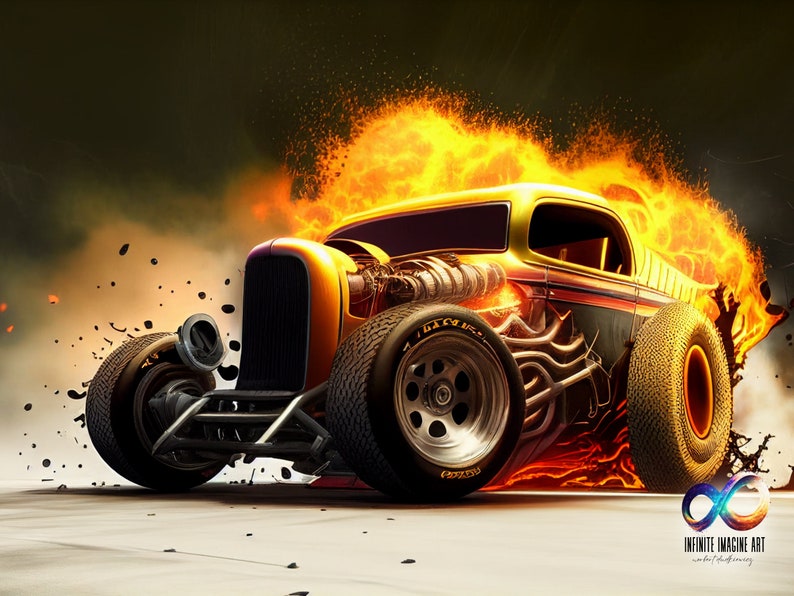 190 Cool Hot Rod PNG Clipart Bundle Sublimation Print - Etsy
