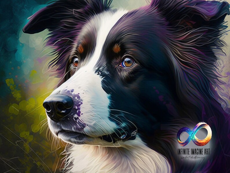 24 Border Collie Art Designs PNG Clipart Bundle Sublimation - Etsy
