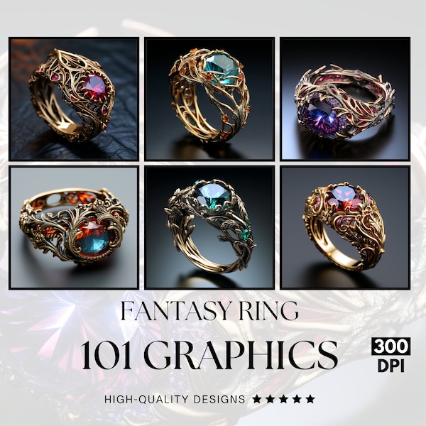 Fantasy Rings - Etsy