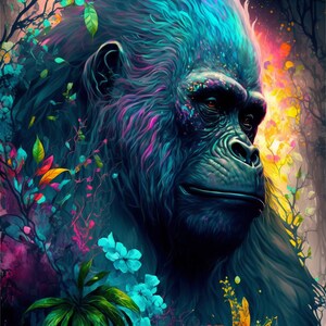 45 EXOTIC MONKEY, PNG Clipart Bundle, Sublimation Print, Graphics ...