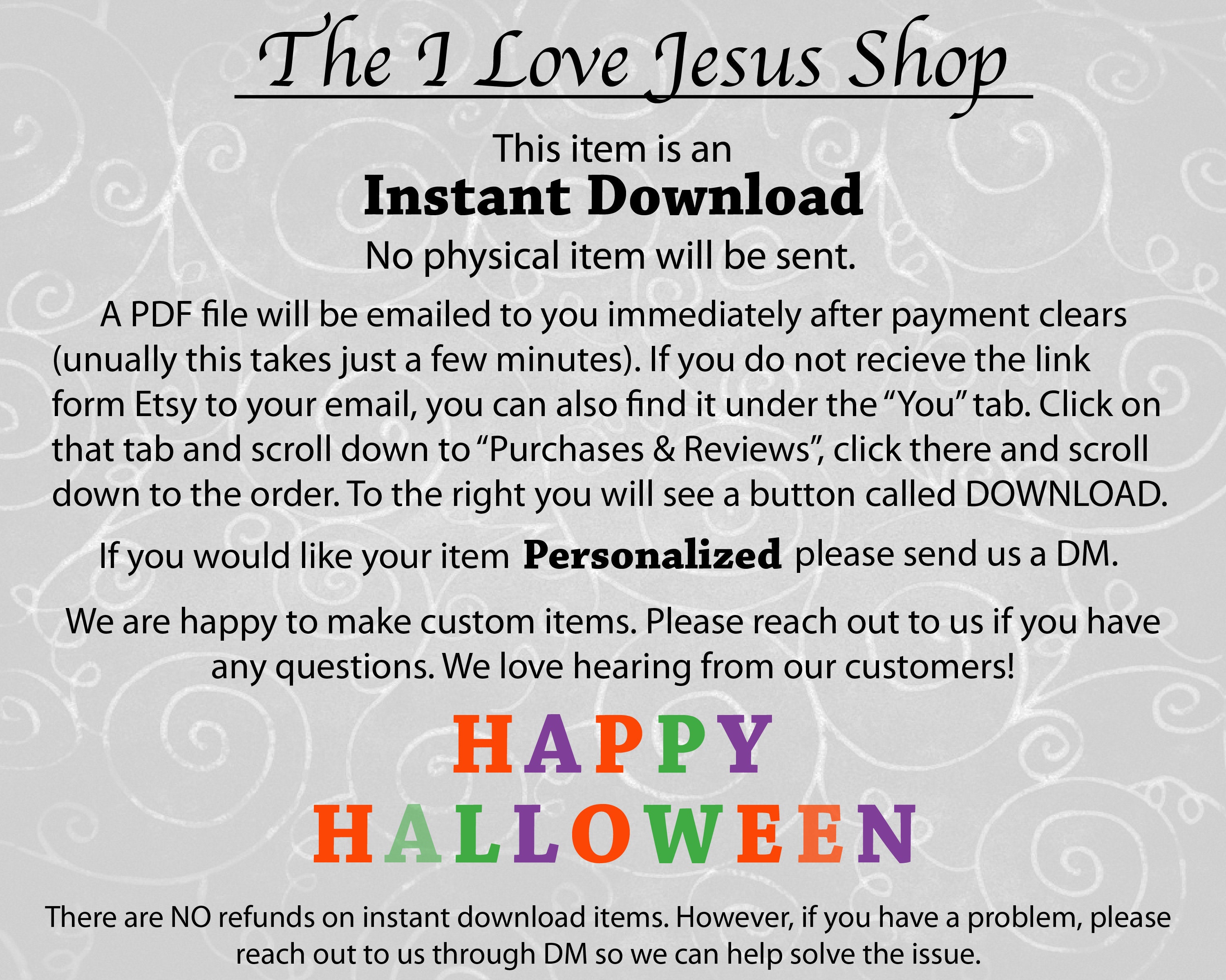 Religious Halloween Gift Tag Printable: Great Christian Trick or Treat ...