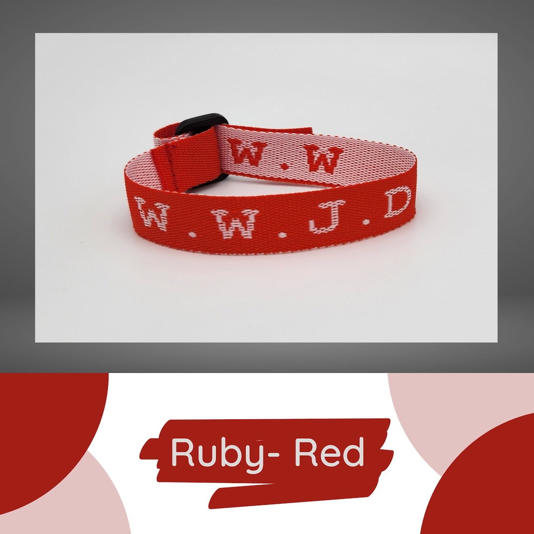 Ruby-red WWJD Bracelet Original Inspirational Poem What - Etsy