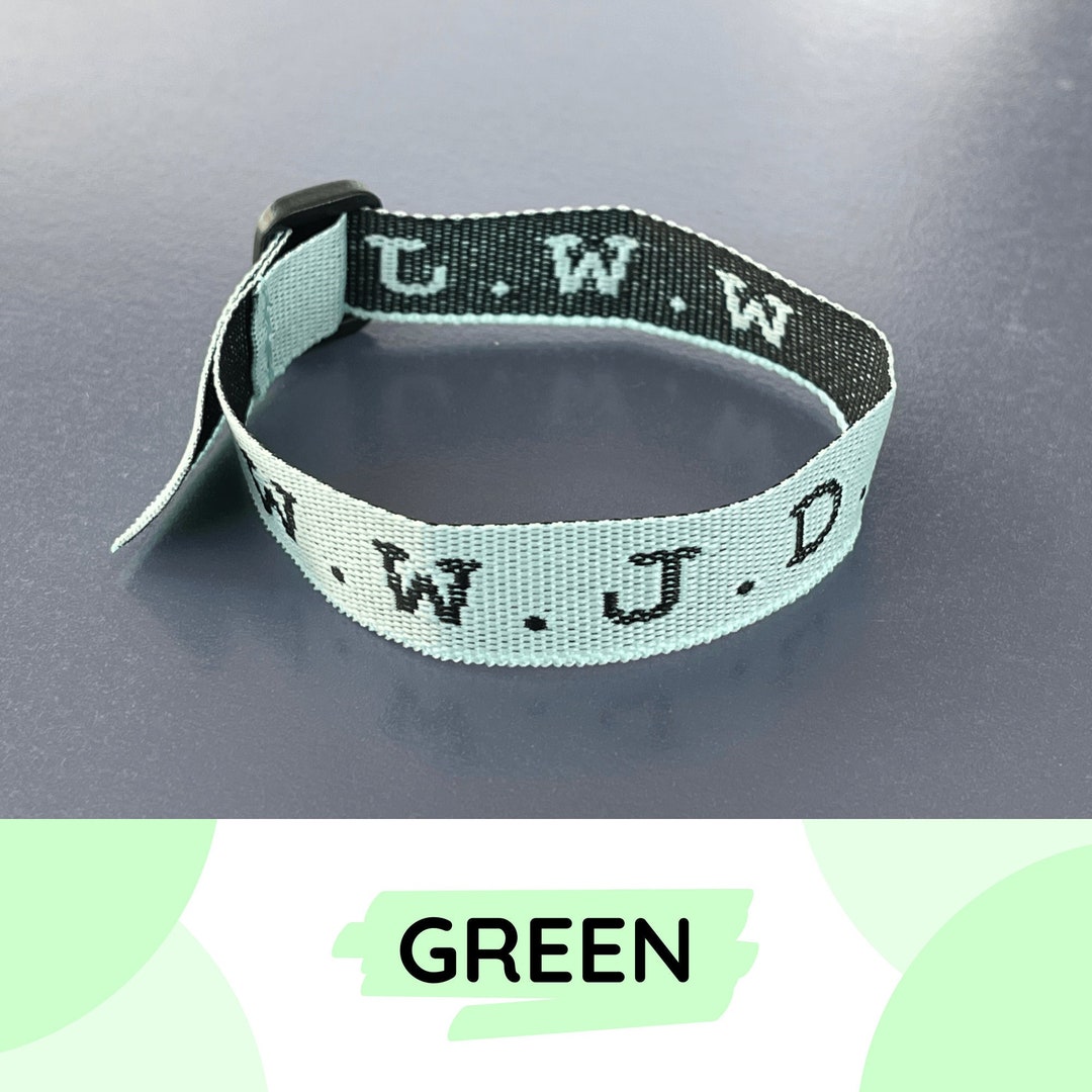 Mint Green WWJD (what Would Jesus Do) Bracelet + Original Inspirational ...