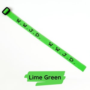 Lime Green Neon WWJD Bracelet +original Inspirational Poem| What Would ...