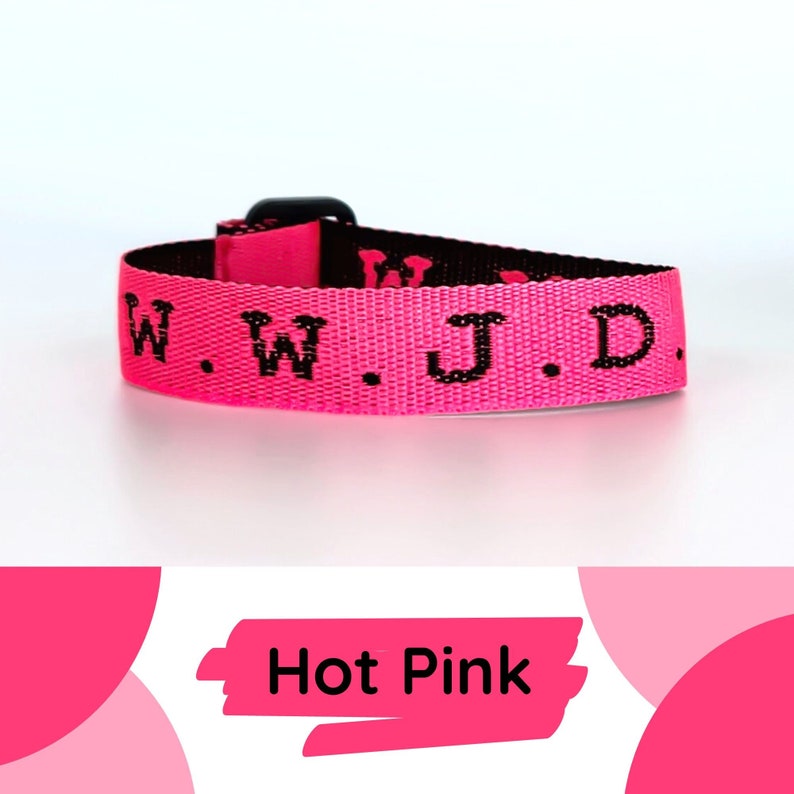 Hot Pink WWJD Bracelet With Original Inspirational Poem| What Would ...