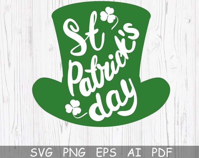 St Patricks Day Leprechaun Hat Svg Cut File And Clipart Leprechaun Svg