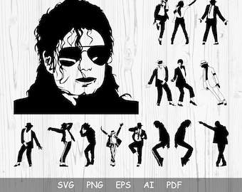 Michael Jackson Svg | Etsy