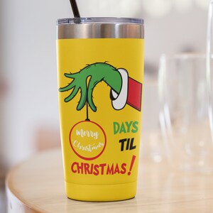 Grinch Countdown SVG, Grinch Hand Holding Ornament Svg, Christmas ...