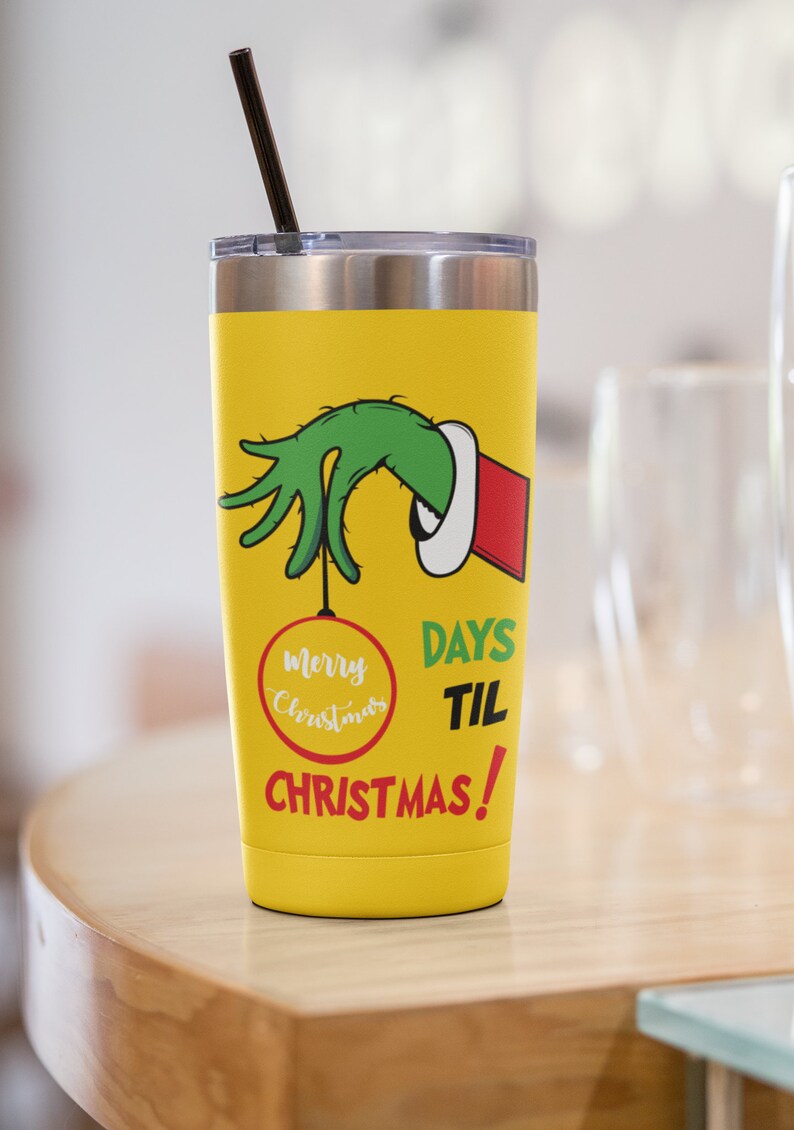 Grinch Countdown SVG, Grinch Hand Holding Ornament Svg, Christmas ...
