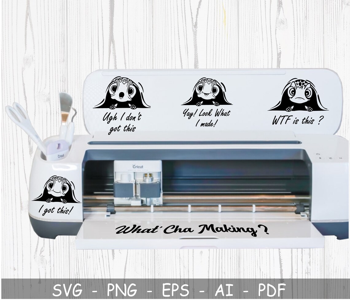 What Cha Making Svg 4 Stages of Crafting Svg Baby Turtle - Etsy