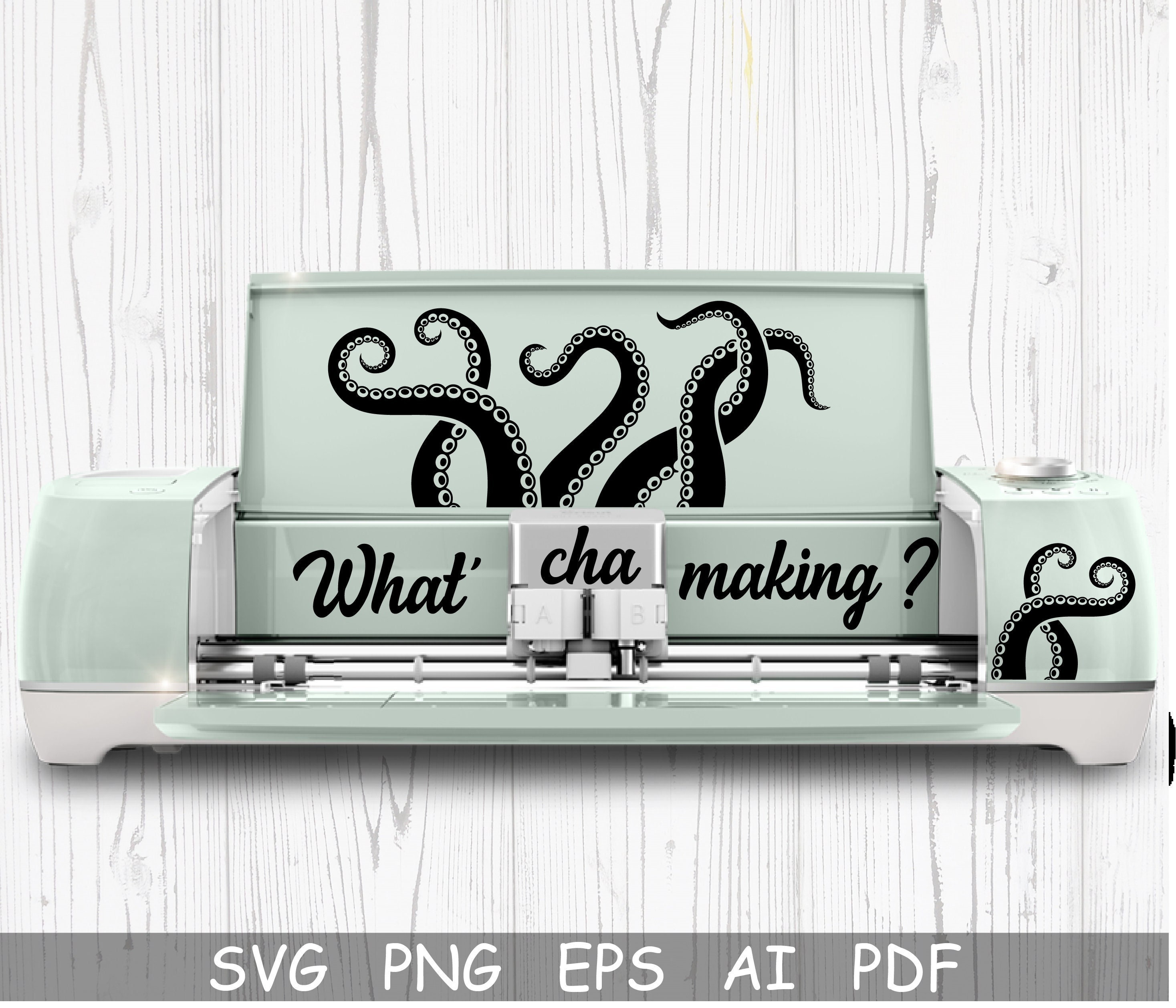 What Cha Making Svg Cut Files Octopus Tentacles SVG PNG | Etsy