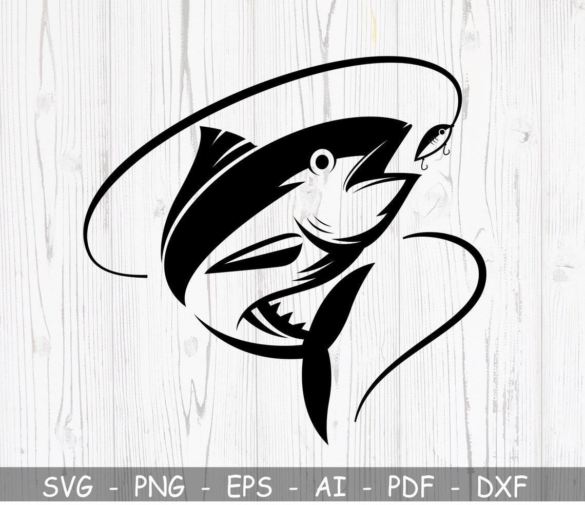 Fish Hook SVG Fishing Svg Fishing Clipart Fishing Hook Svg - Etsy