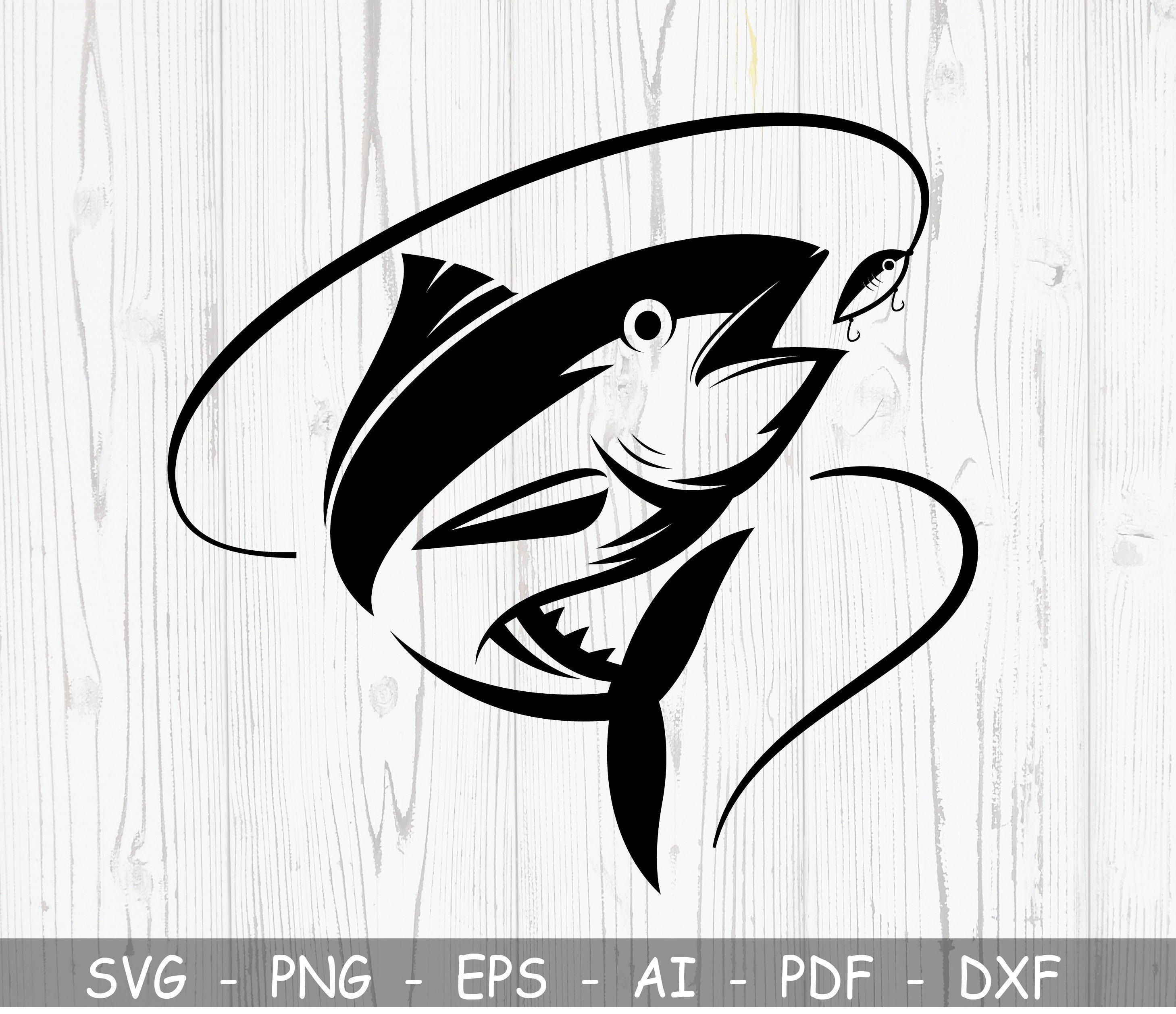 Fish Hook SVG Fishing Svg Fishing Clipart Fishing Hook Svg - Etsy