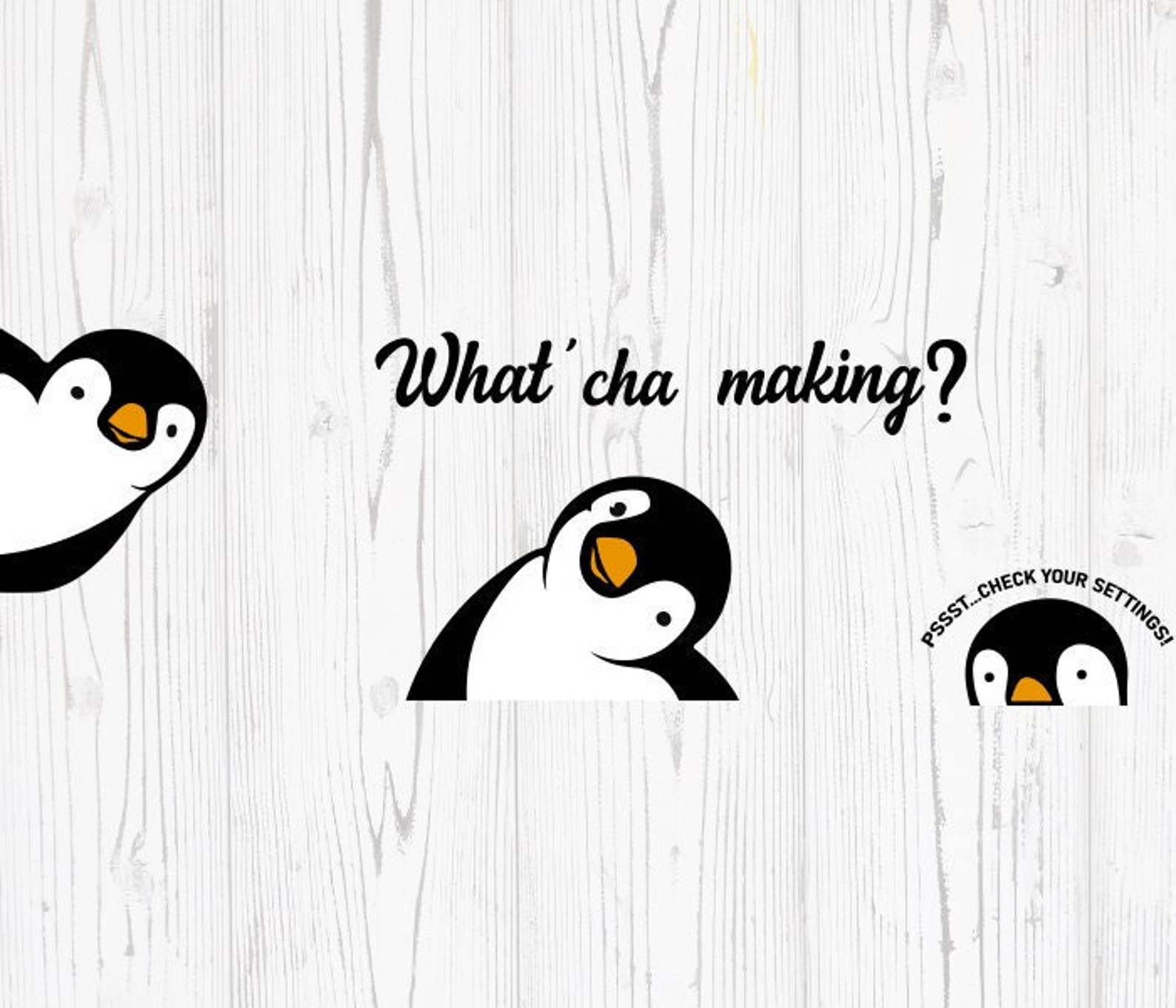 What Cha Making Penguins SVG Penguins Svg What Cha Making - Etsy