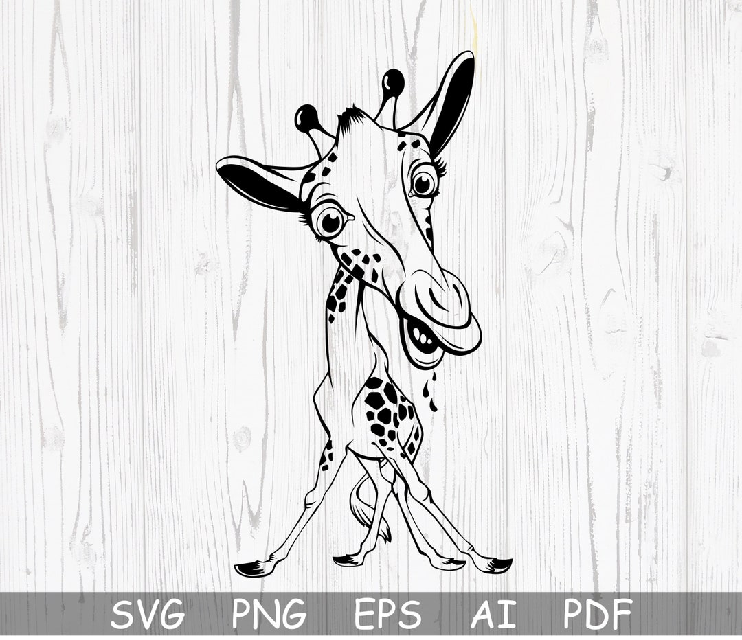 Cute Funny Giraffe Svg , Giraffe Svg Cut File, Animal Svg, Funny T ...