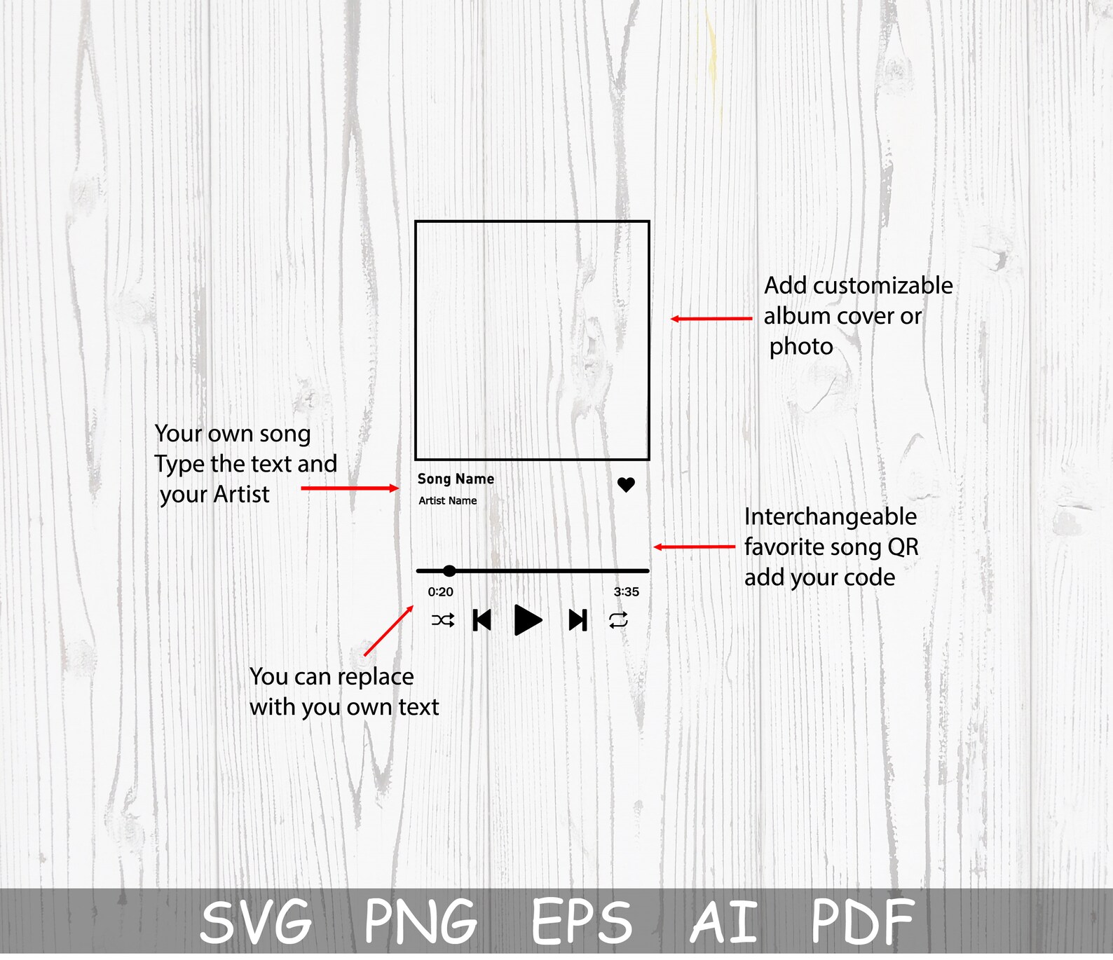 Music Player Svg Acrylic Song Art Glass Music Player Svg - Etsy