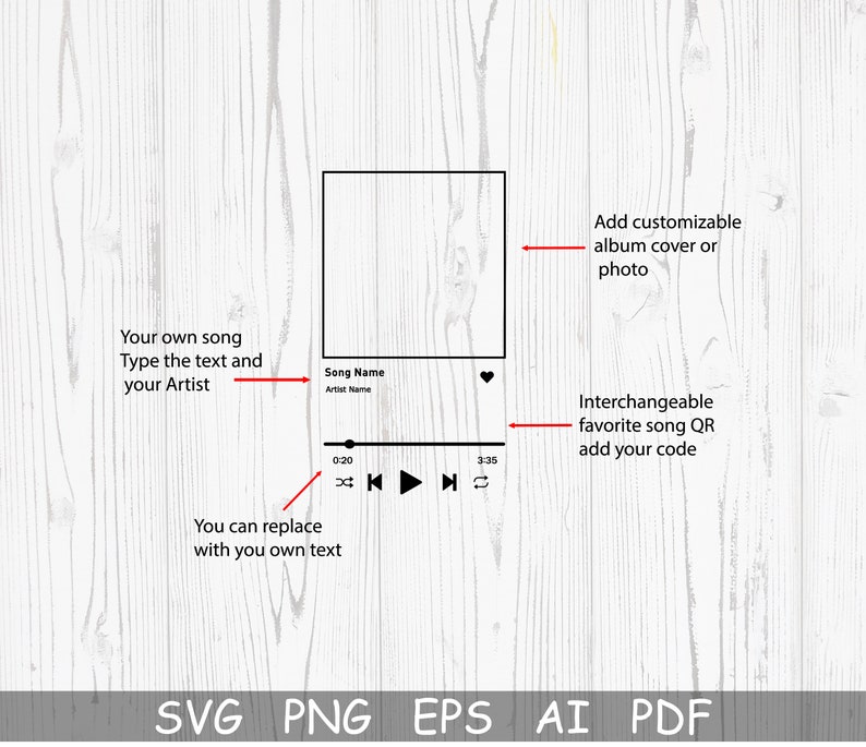 Music Player Svg Acrylic Song Art Glass Music Player Svg - Etsy