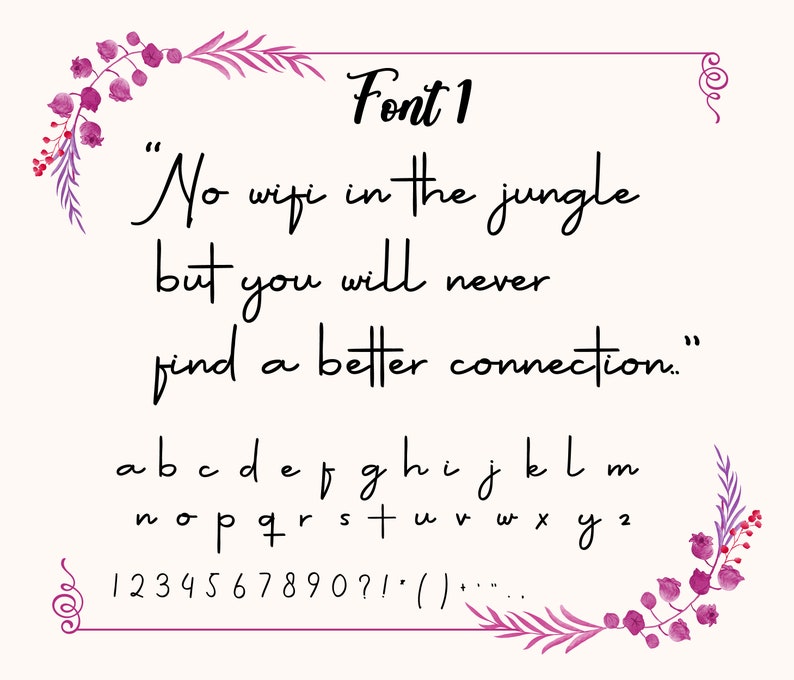 Handwriting Fonts Cricut Font List Printable Text Fonts - Etsy