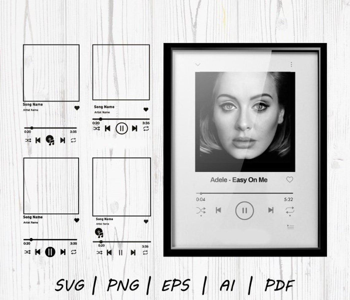 Music Player Svg Acrylic Song Art Glass Music Player Svg - Etsy