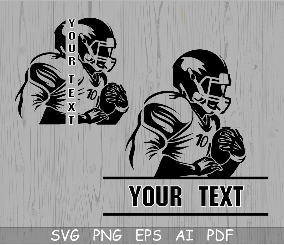 Football Player Svg, Football Svg, Football Team, Custom Football Name ...