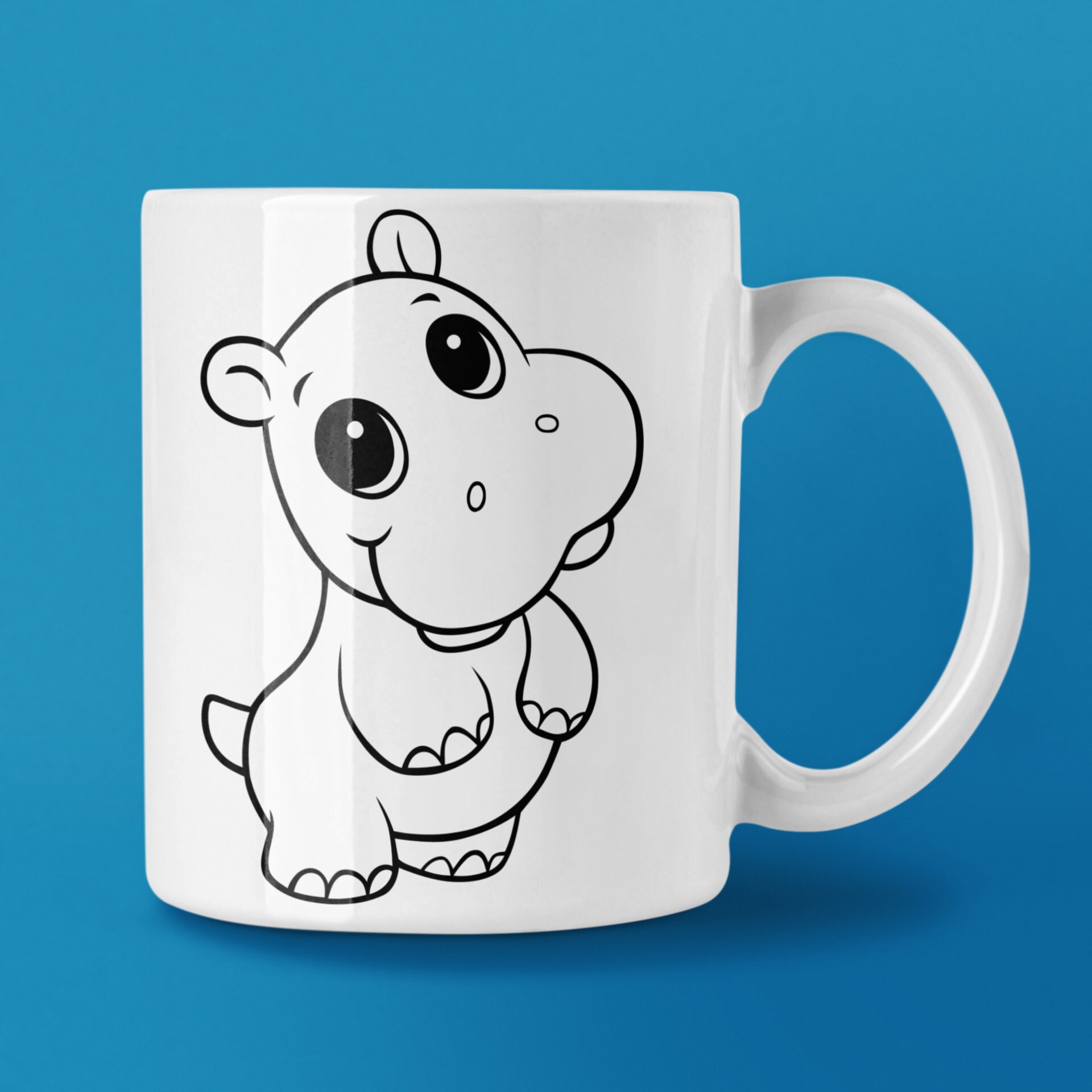Sweet Hippo SVG Baby Hippo Svg File for Cricut Cute Baby - Etsy