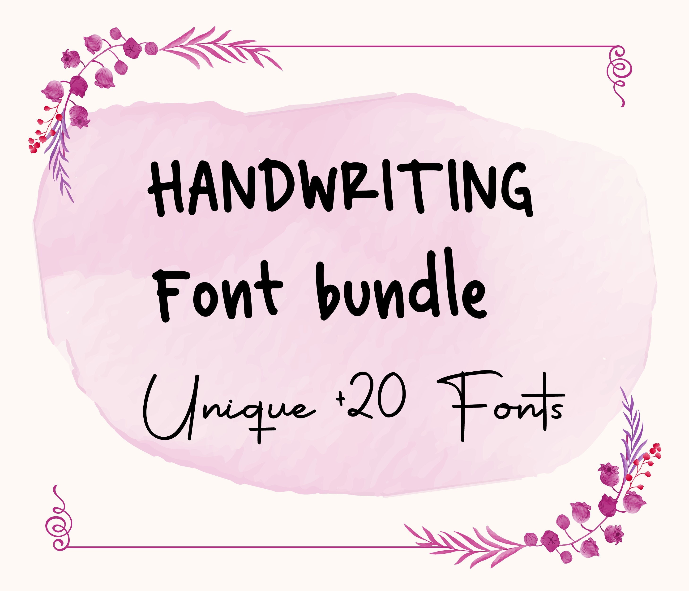 Handwriting Fonts Cricut Font List Printable Text Fonts - Etsy