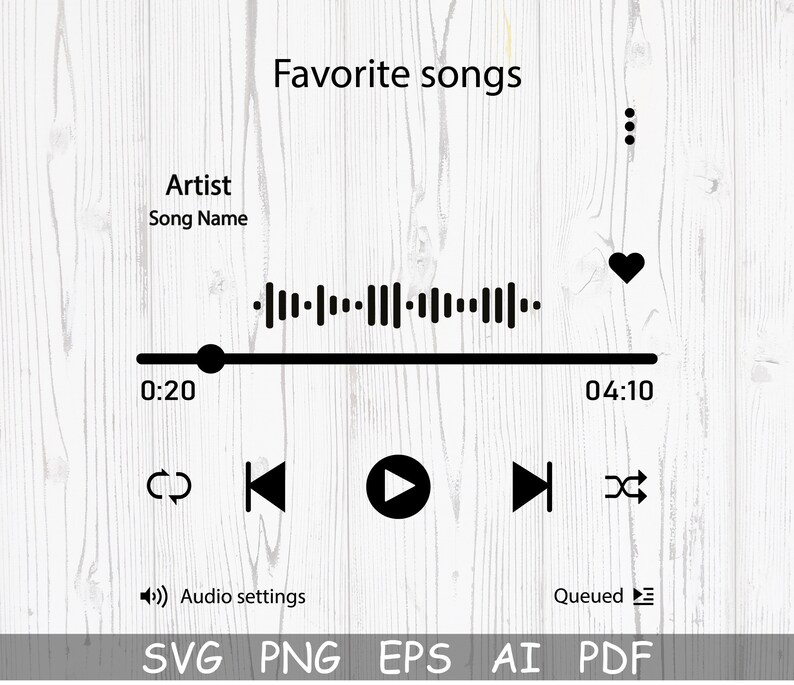 Music Player Svg Acrylic Song Art Glass Music Player Svg | Etsy
