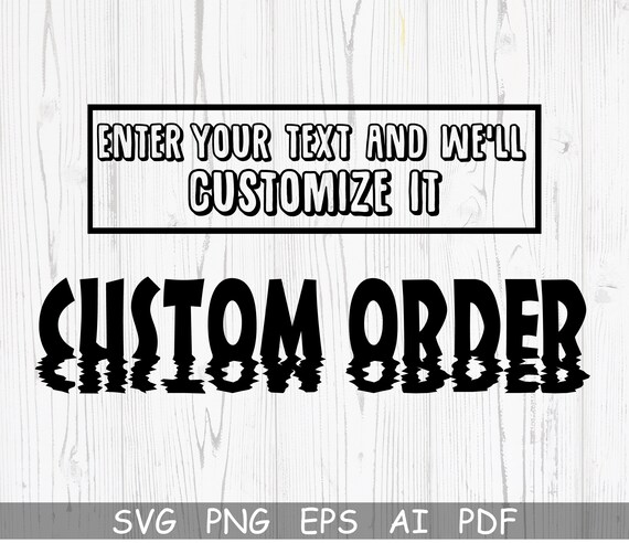 Custom Order Svg Custom Wavy Letters SVG PNG EPS Colorful | Etsy