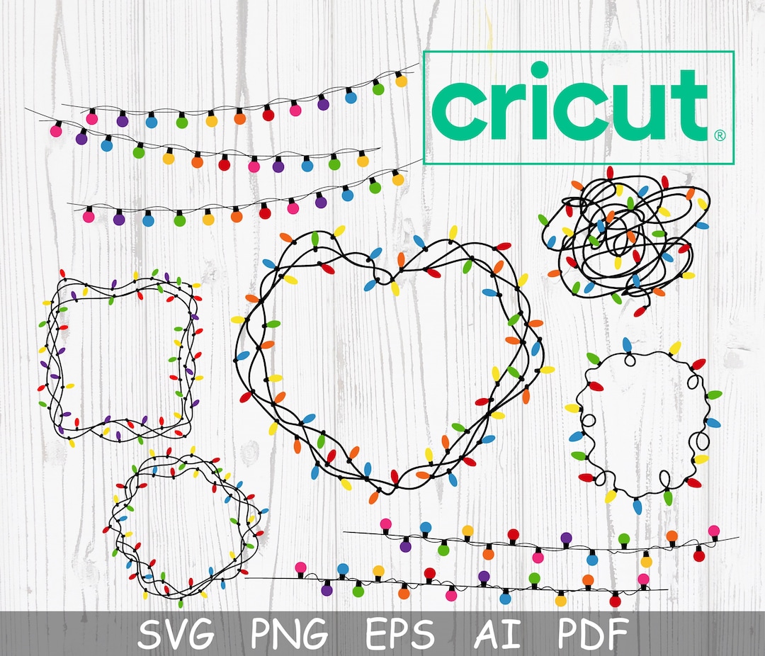 Christmas Lights Svg, Merry Christmas Svg, Christmas Lights Png, Xmas ...