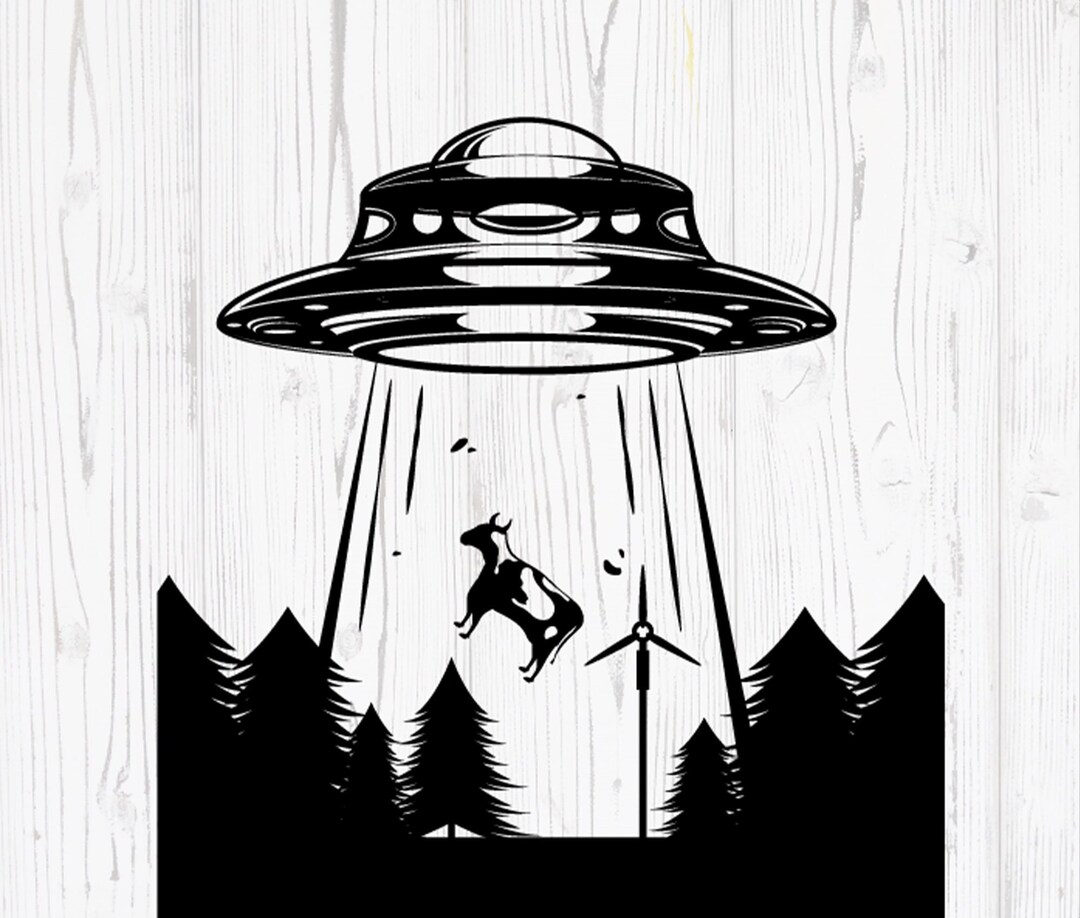 Alien Svg, UFO Svg ,alien Abduction SVG, Alien Vector, Outer Space ...