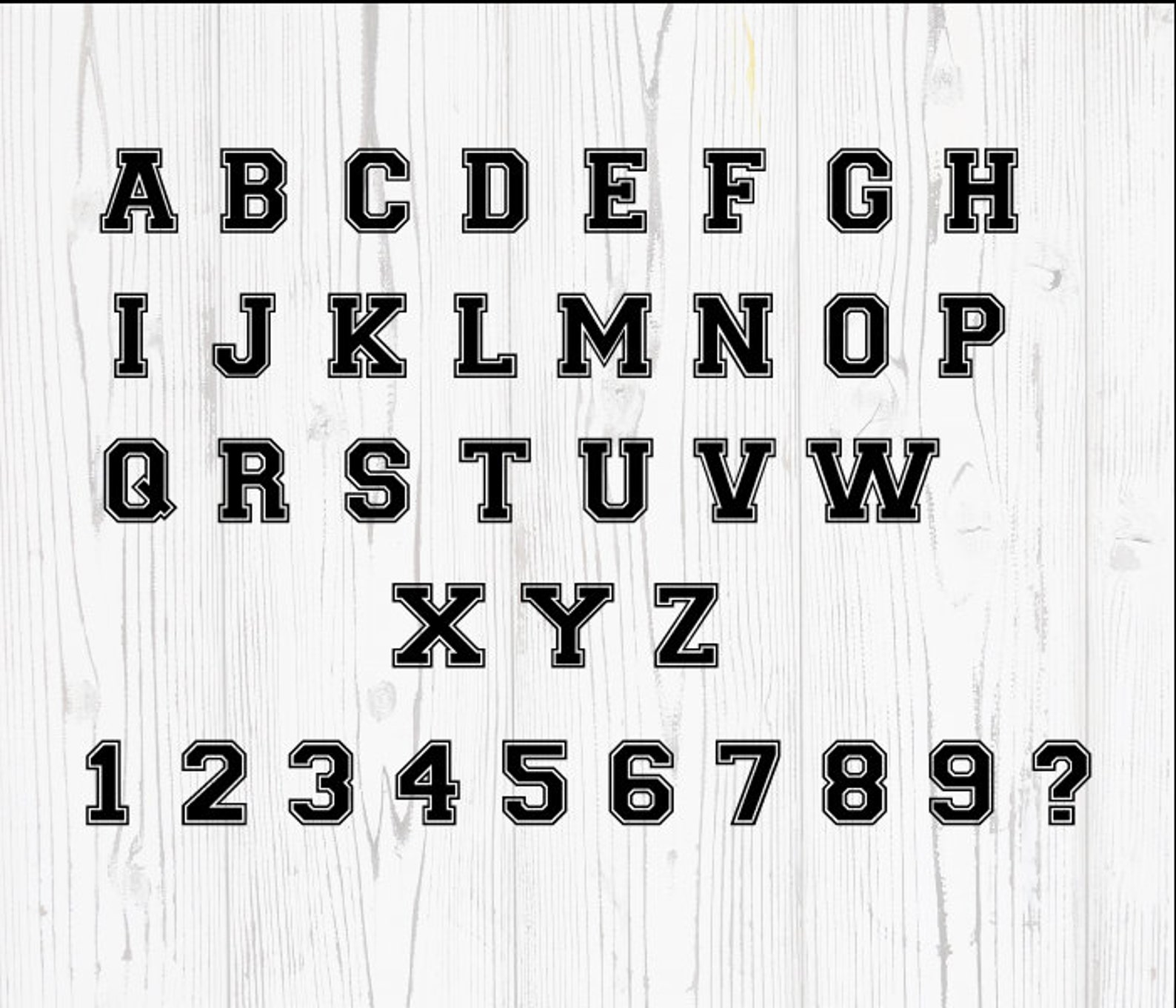 Varsity Font SVG Sport Font Svg College Font SVG Varsity - Etsy