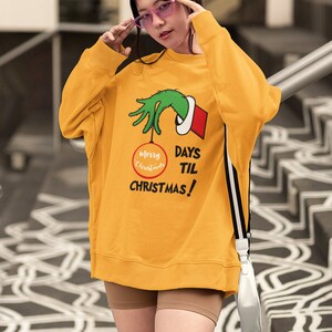 Grinch Countdown SVG, Grinch Hand Holding Ornament Svg, Christmas ...