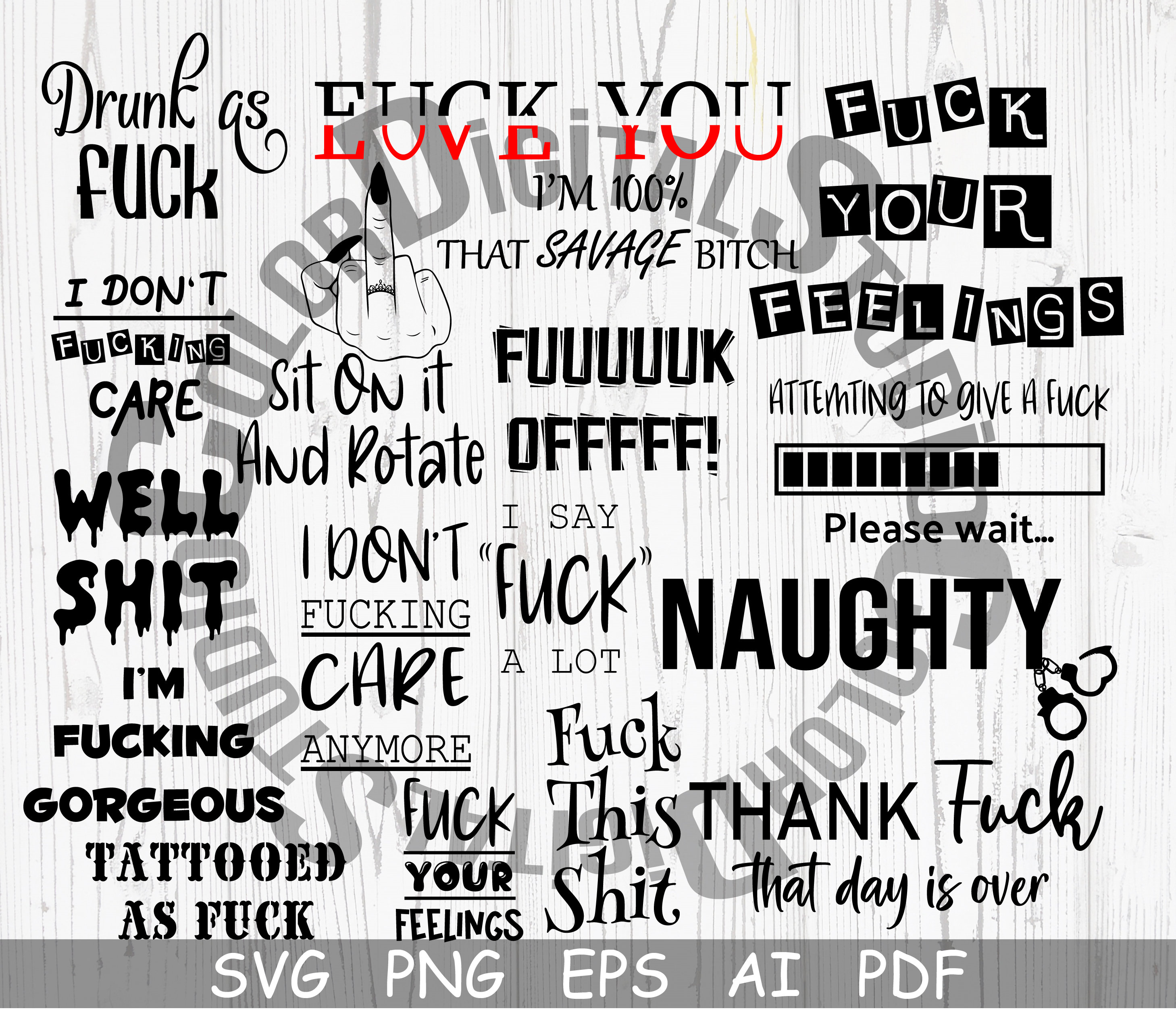 Swear Bundle Adult Content Svg Bundle Funny Adult Bundle - Etsy