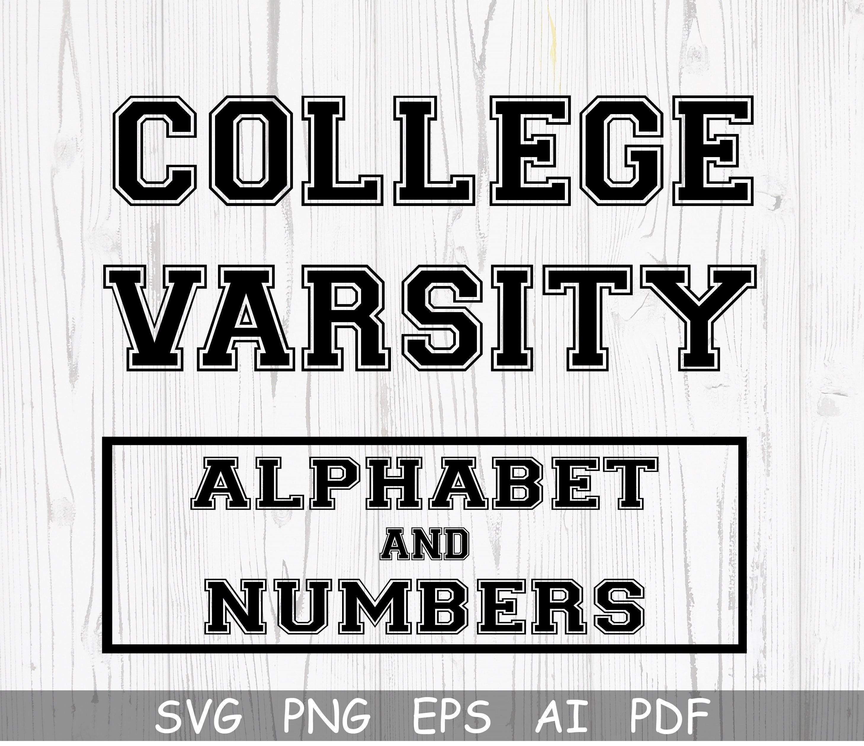 Varsity Font SVG Sport Font Svg College Font SVG Varsity - Etsy